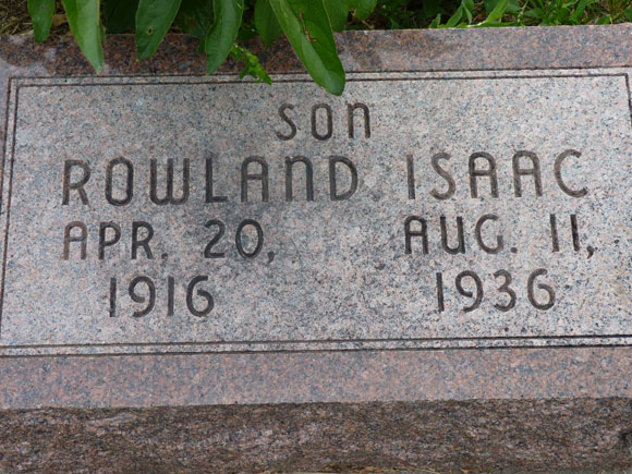 Blowers, Rowland Isaac - Arnold Cemetery