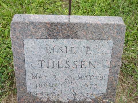 Thessen, Elsie Pearl (Holliday) - Arnold Cemetery