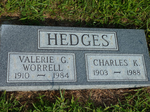 Hedges, Valerie Grace (Worrell) - Arnold Cemetery