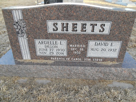 Sheets, Ardelle Lorene (Dillon) - Arnold Cemetery